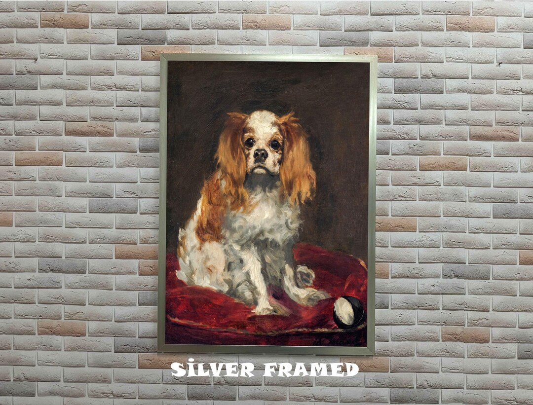 Edouard Manet, A King Charles Spaniel (1866) Canvas Wall Art,famous Art ...
