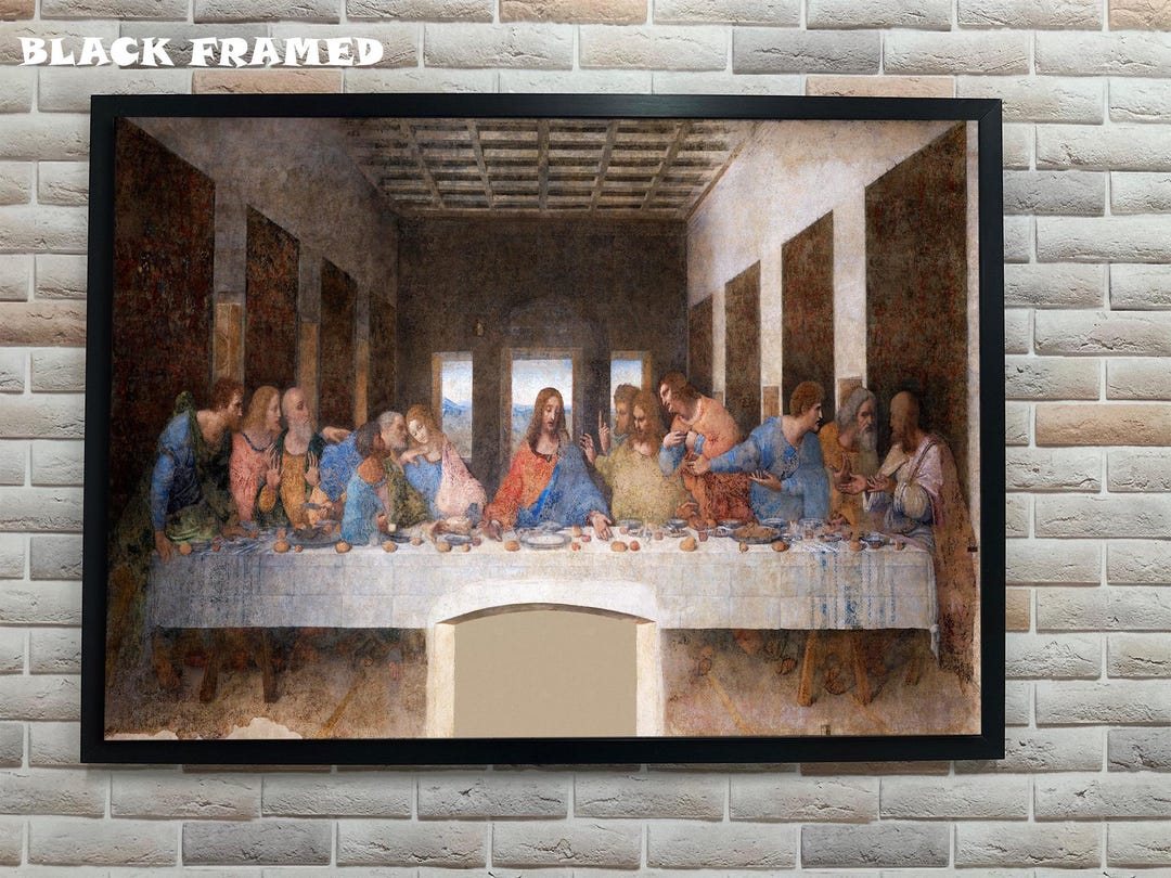 Leonardo Da Vinci the Last Supper Canvas Print,famous Wall Art,framed ...