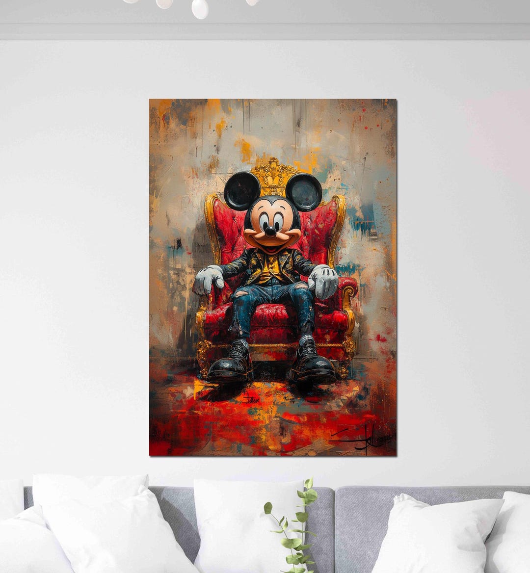 Boss Mickey Mouse Graffiti Pop Art,mickey Dreams Poster,mouse Pop Art ...