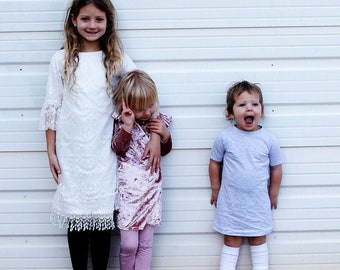 Girls Shift Dress Pattern - Etsy