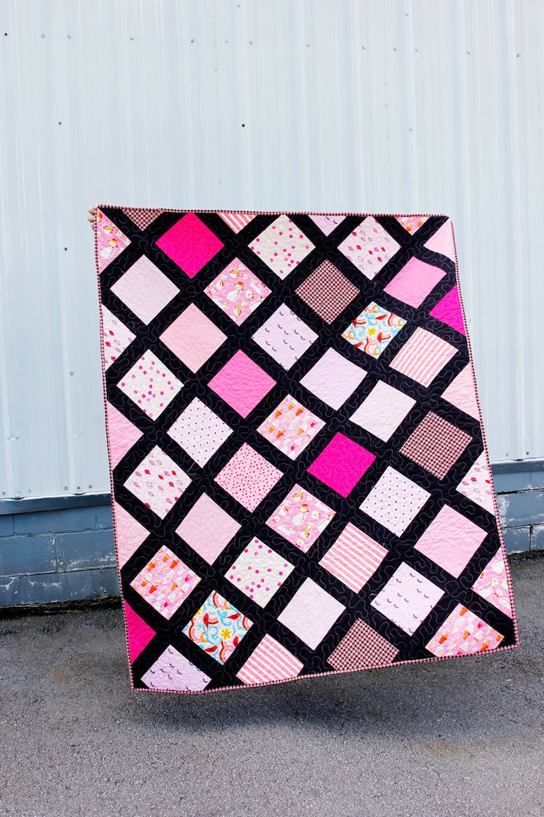 The Scrappy Grid Quilt PDF Pattern - Etsy