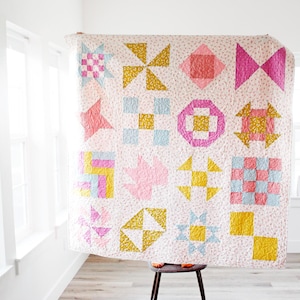SIMPLE SAMPLER Quilt Pattern PDF - 16 Gorgeous Blocks! - Etsy