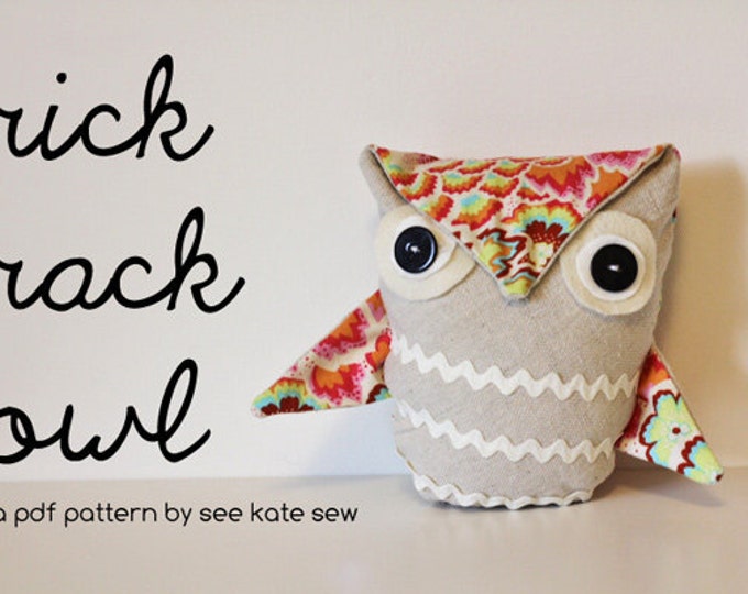 Rick Rack Owl PDF Pattern - Etsy