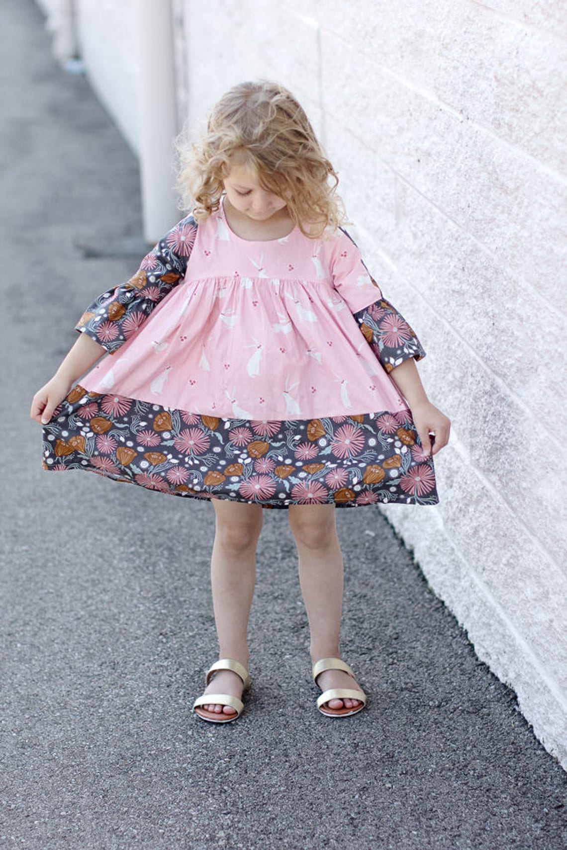 The EMMA Blouse Tunic Dress Pdf Pattern Size 18M to 10 - Etsy