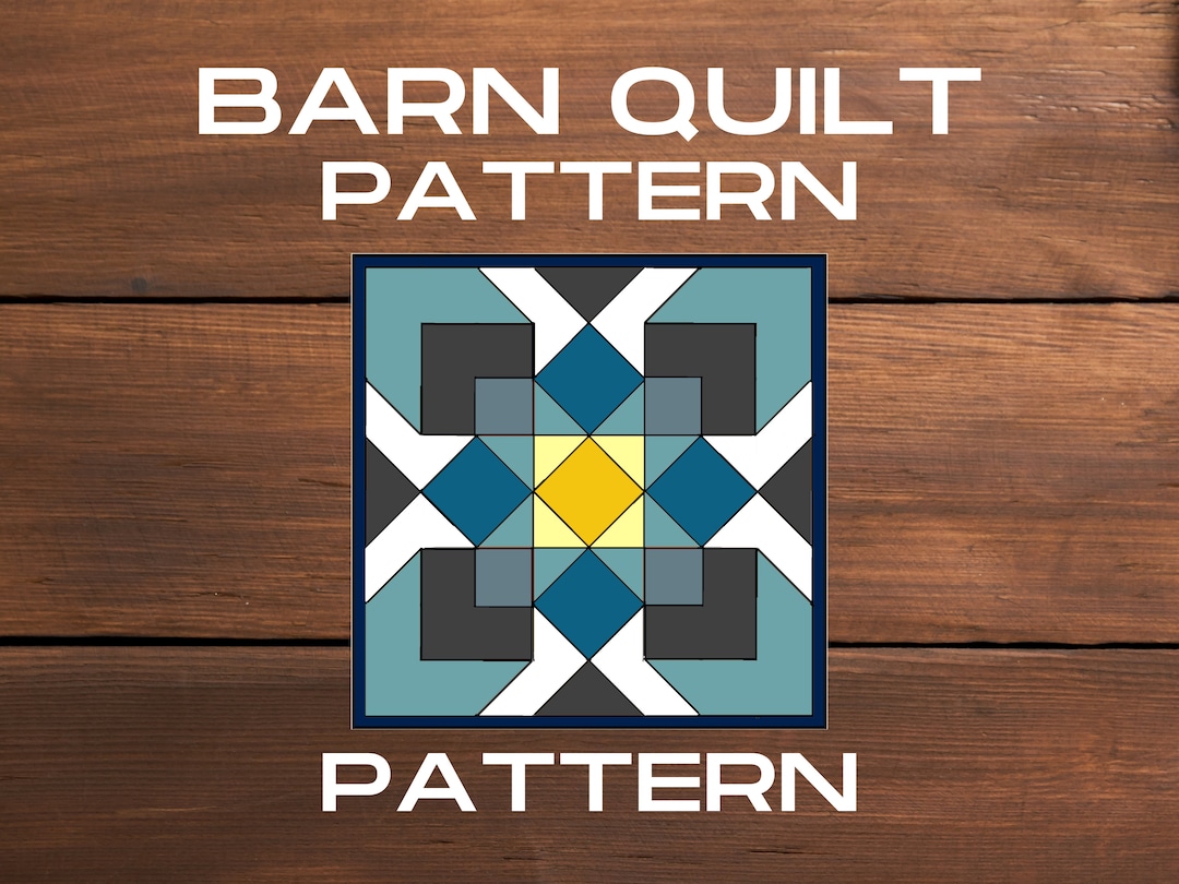 DIY Barn Quilt Pattern, Barn Star Design (PDF) - Etsy