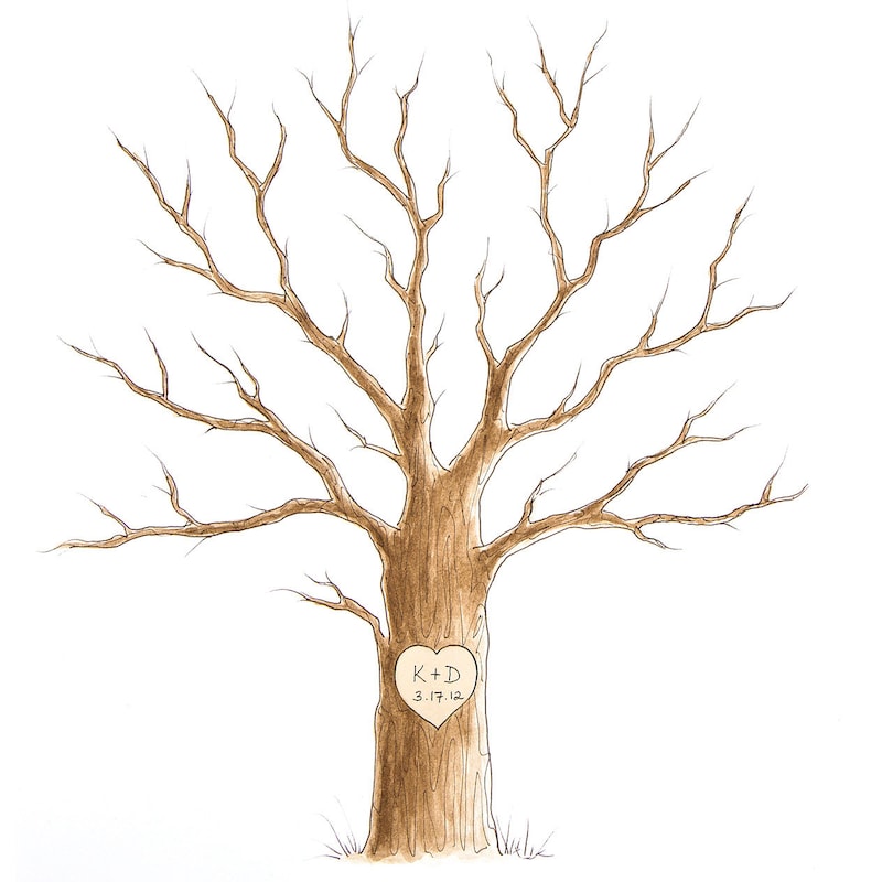 Thumbprint Tree - Etsy
