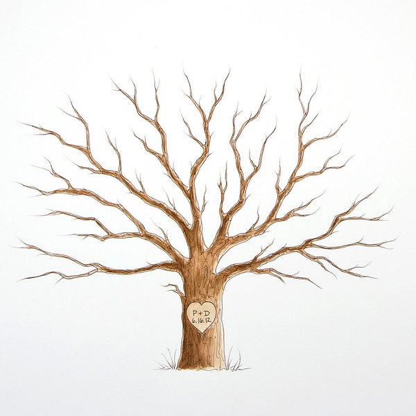 Thumbprint Tree - Etsy
