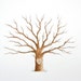 SMALL Wedding Guest Book Tree Thumbprint Tree 11 X 14 up to 60 Guests ...
