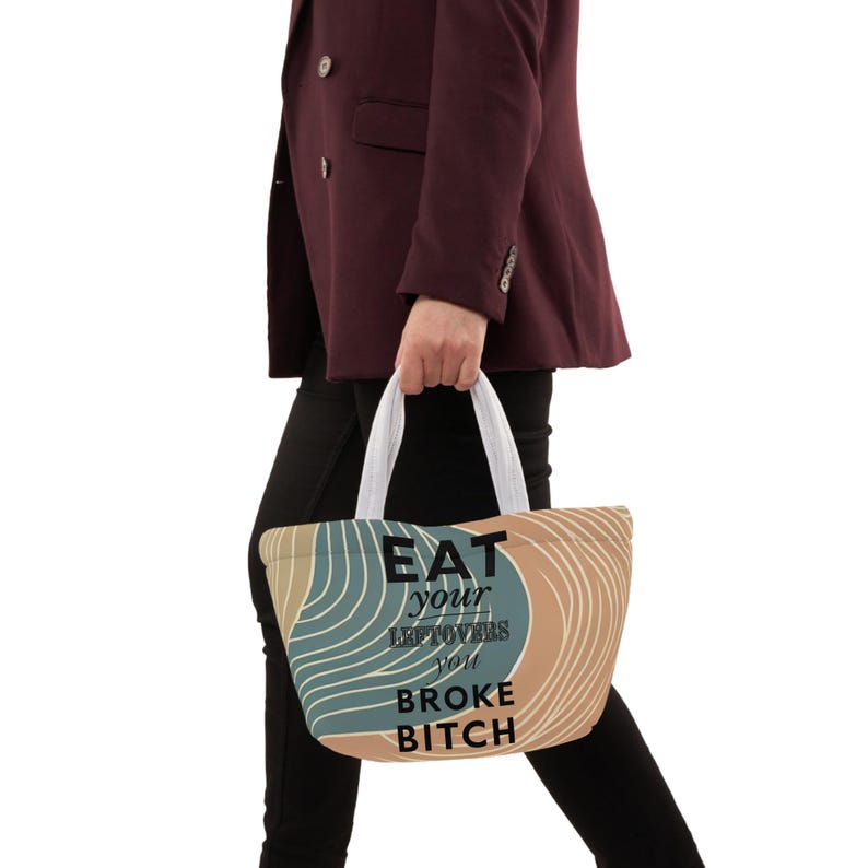 Funny Lunch Bag: Sassy Leftovers Tote, Neoprene Lunch Box - Etsy