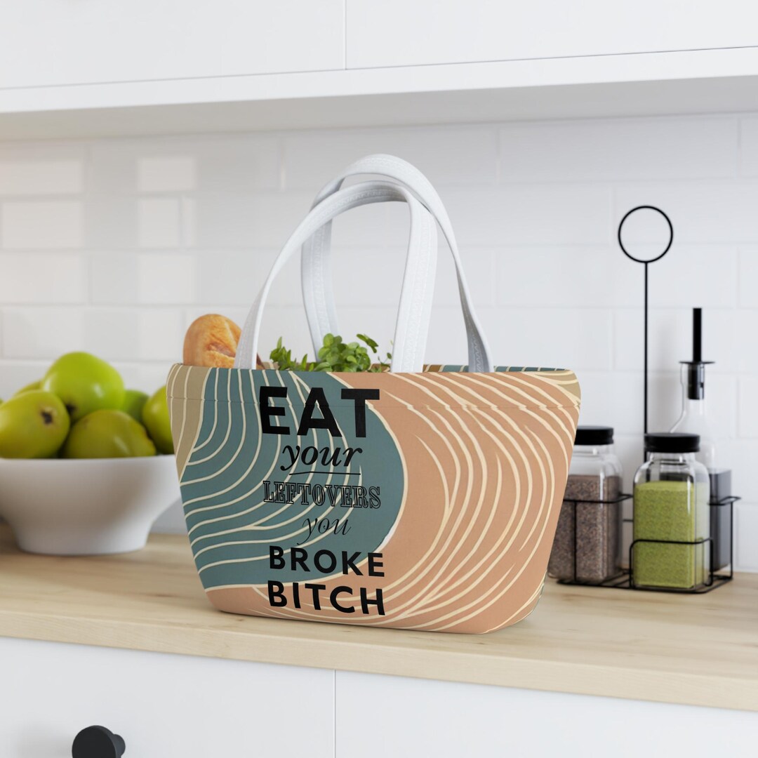 Funny Lunch Bag: Sassy Leftovers Tote, Neoprene Lunch Box - Etsy