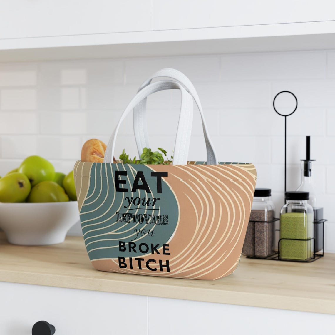 Funny Lunch Bag: Sassy Leftovers Tote, Neoprene Lunch Box - Etsy