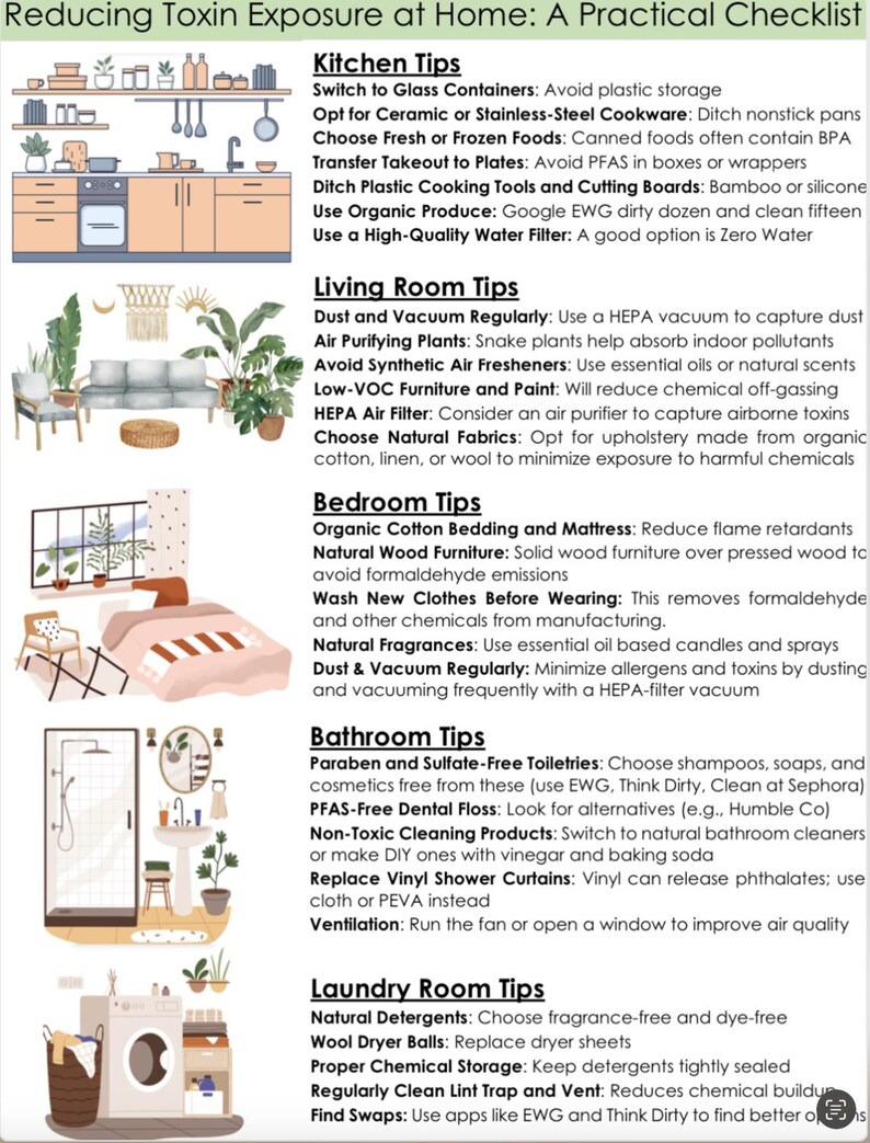 Reducing Toxin Exposure Checklist | Practical Guide for a Chemical-free ...