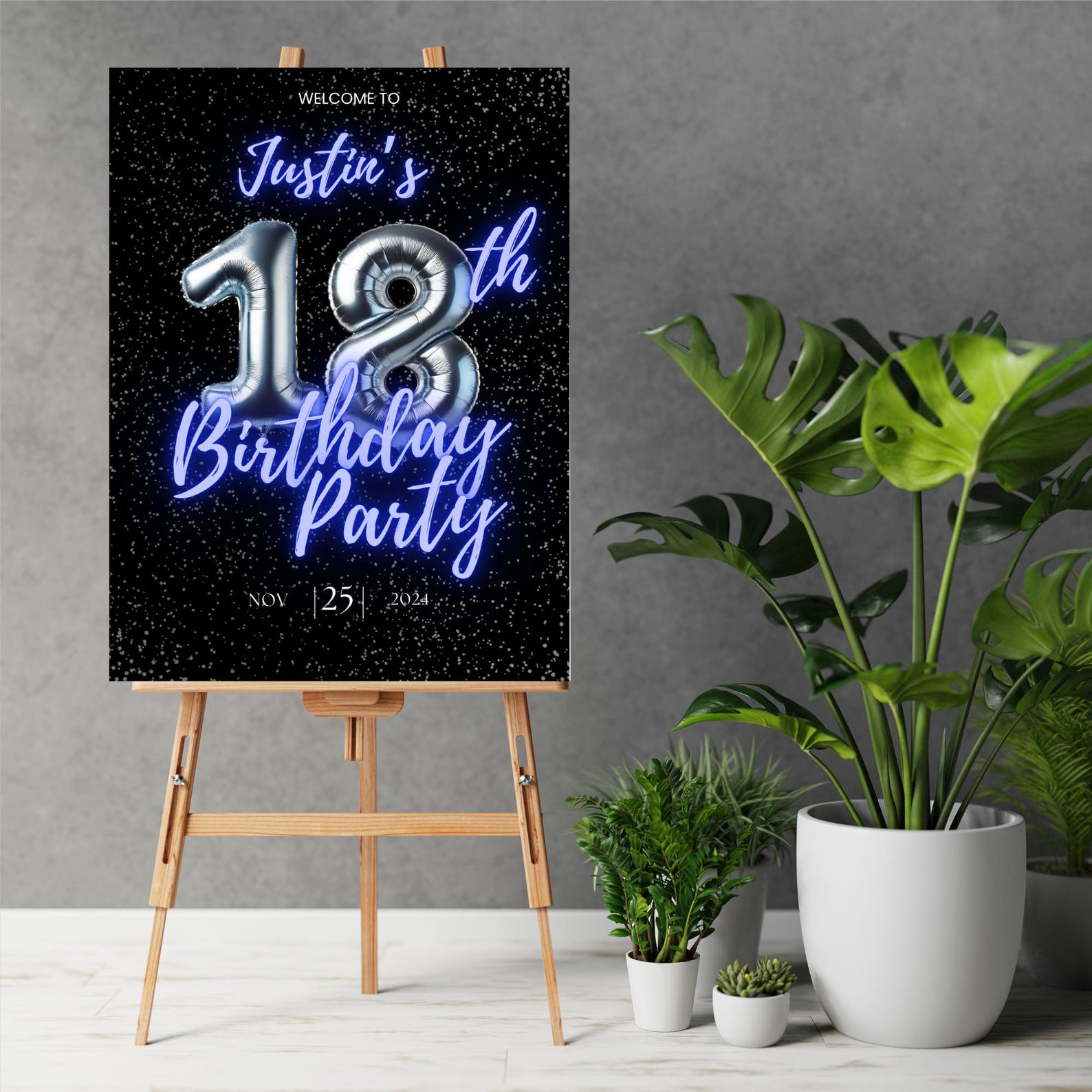 EDITABLE Welcome Sign, 18th Birthday Decor - Etsy