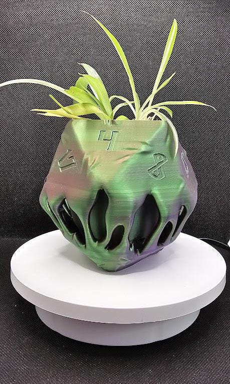 3d Printed Planter, D&D Planter, D20 Planter, Unique Planter, Mimic ...