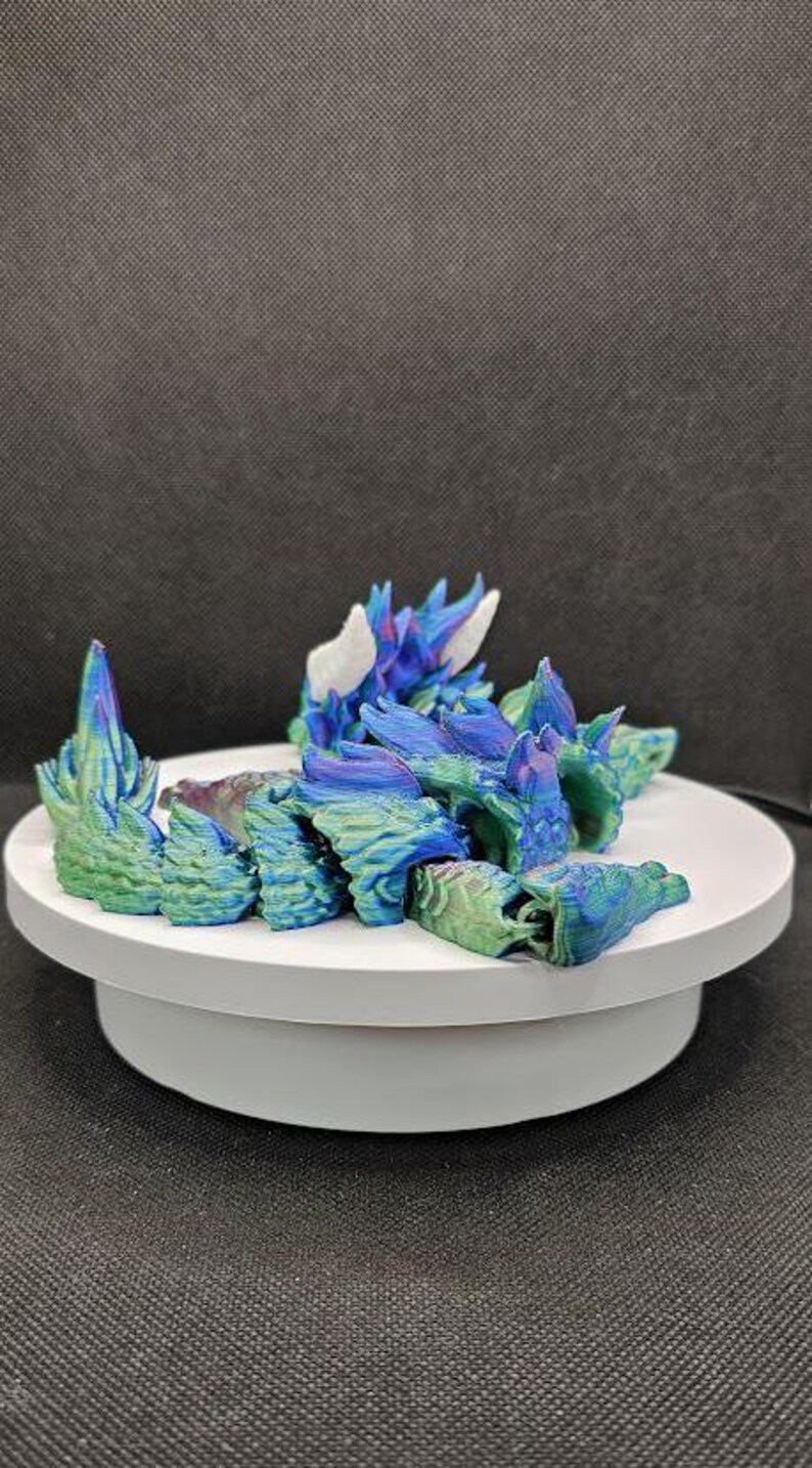 3d Printed Articulating Baby Dragon, Cute Dragon, Multi-color Dragon ...