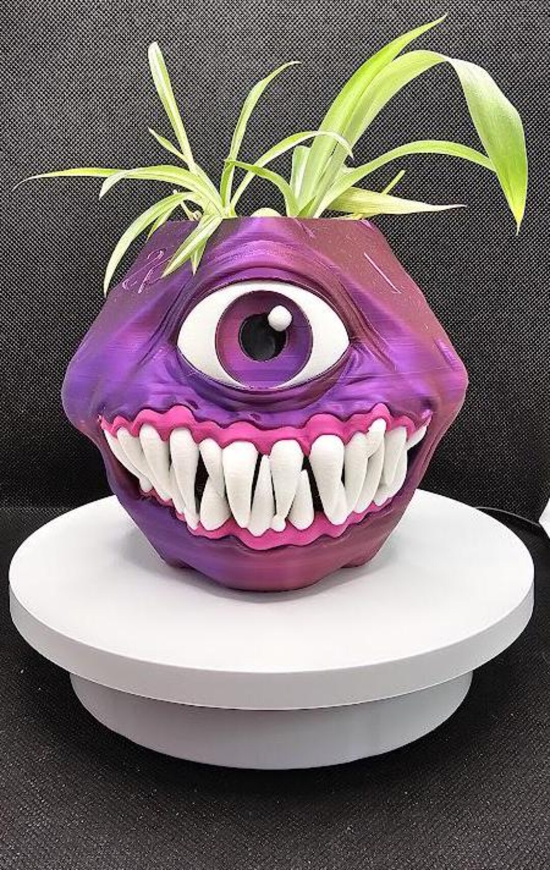 3d Printed Planter, D&D Planter, D20 Planter, Unique Planter, Mimic ...