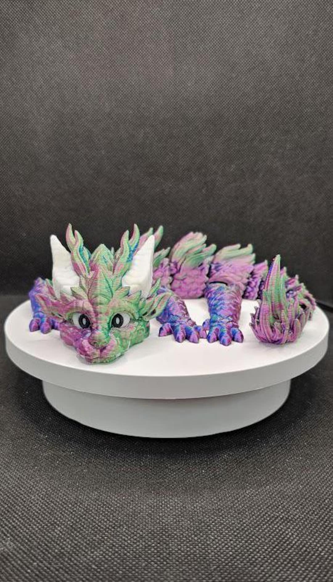 3d Printed Articulating Baby Dragon, Cute Dragon, Multi-color Dragon ...