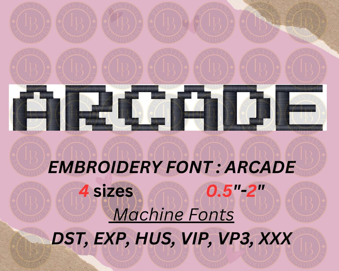 Classic Arcade Font Downloads | Pixel & Retro Vibes {A-Z} Upper and ...