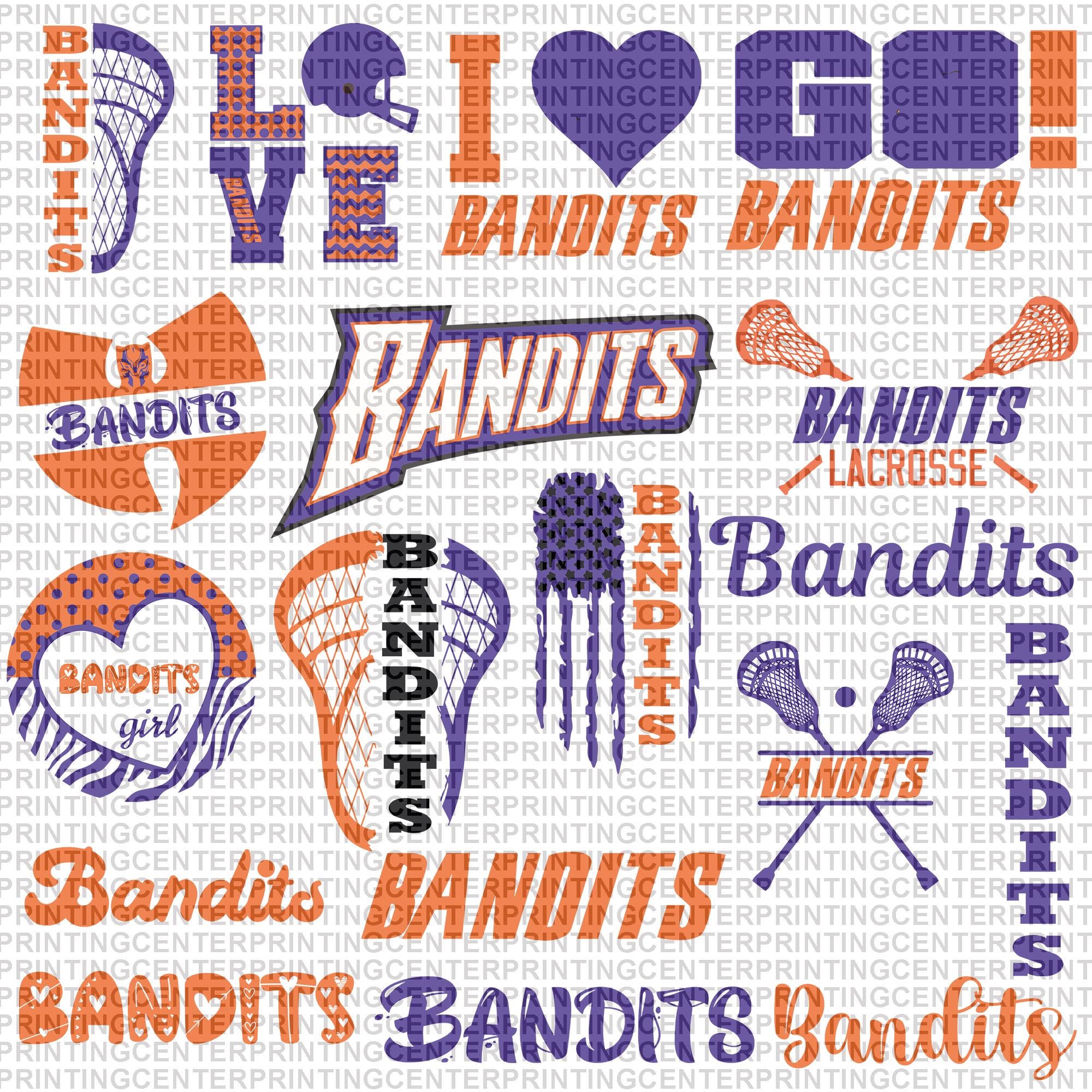 Bandits Svg,bandits Png,bandits Bundle,bandits Logo I Cup, Tshirt, Clip ...