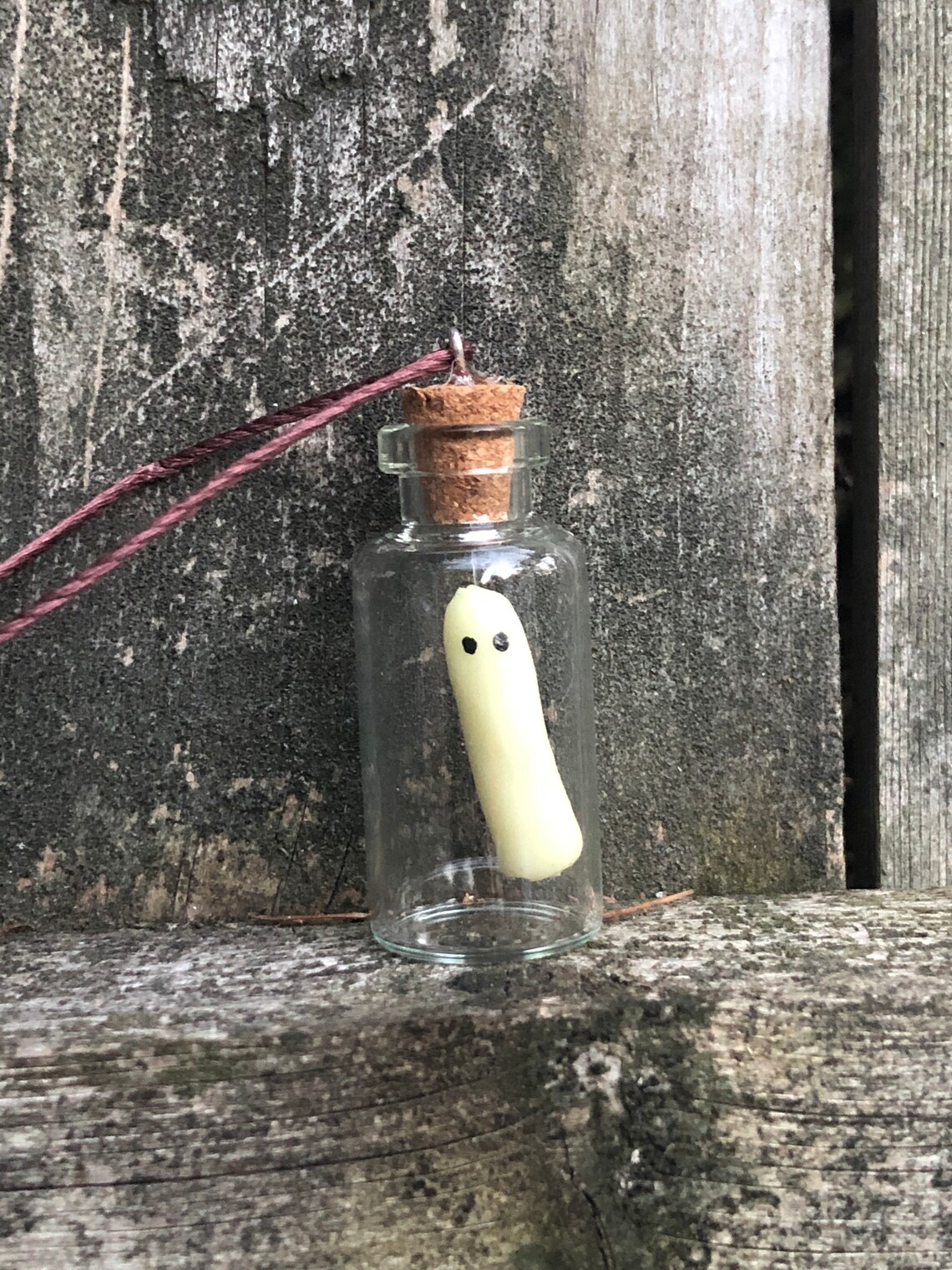 Spirit Jar Tiny Glow in the Dark Ghost Suspended in a Glass - Etsy