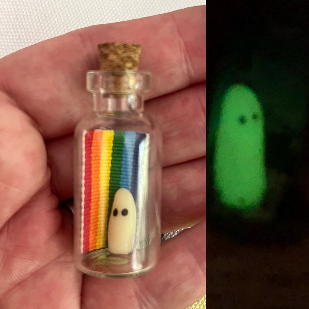 Spirit Jars With Glow in the Dark Spirit Ghost Choose Your Spirit Shown ...