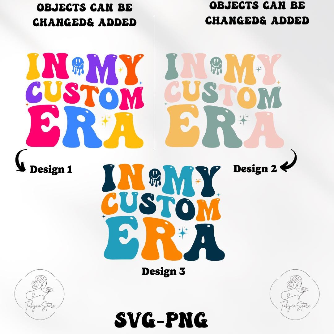 In My Custom Custom Era SVG PNG, Personalized Wavy Text, Custom Wavy ...