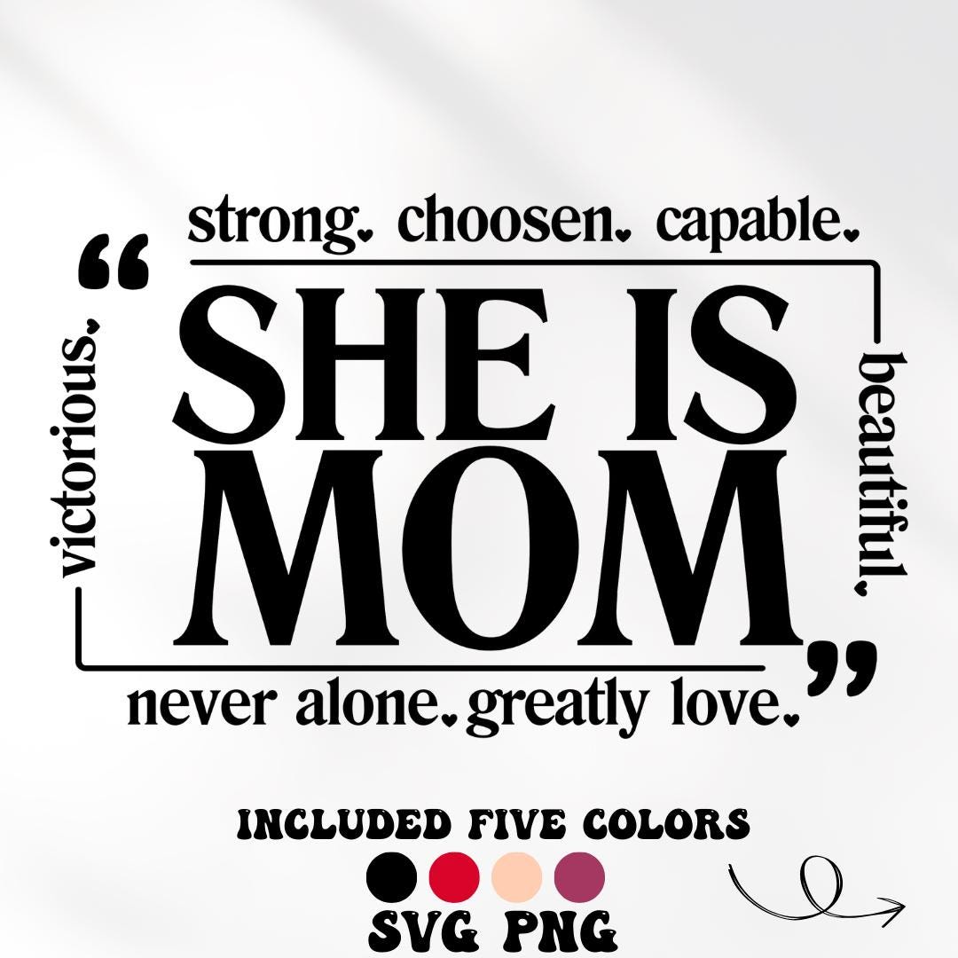 She is Mom SVG Png, Retro Mother Svg PNG, Mom Shirt, Blessed Mom Svg ...