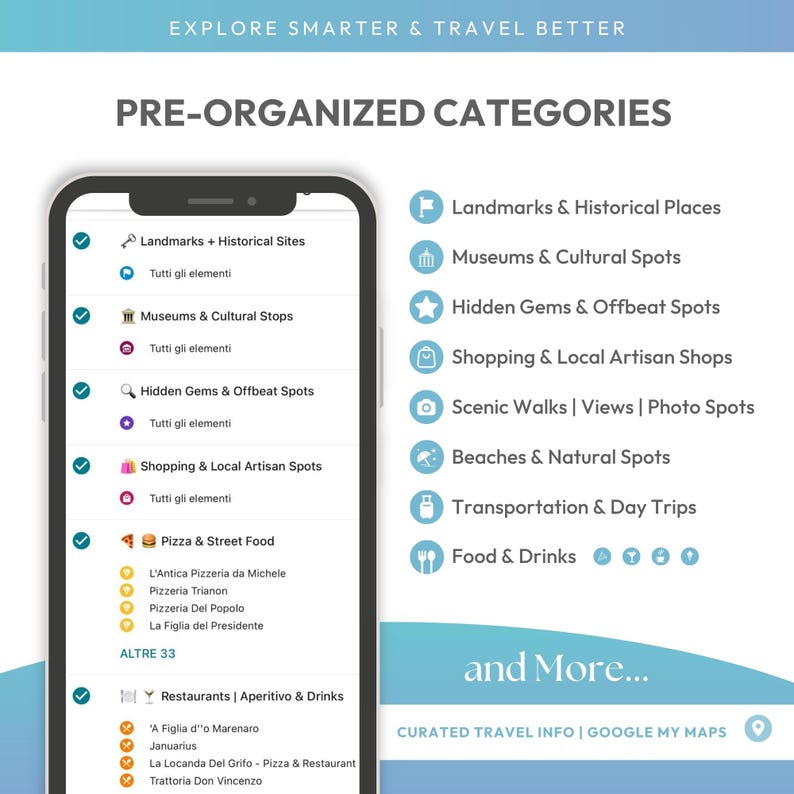 Napoli Google My Maps Travel Guide | Naples Italy Travel Map | Hidden ...