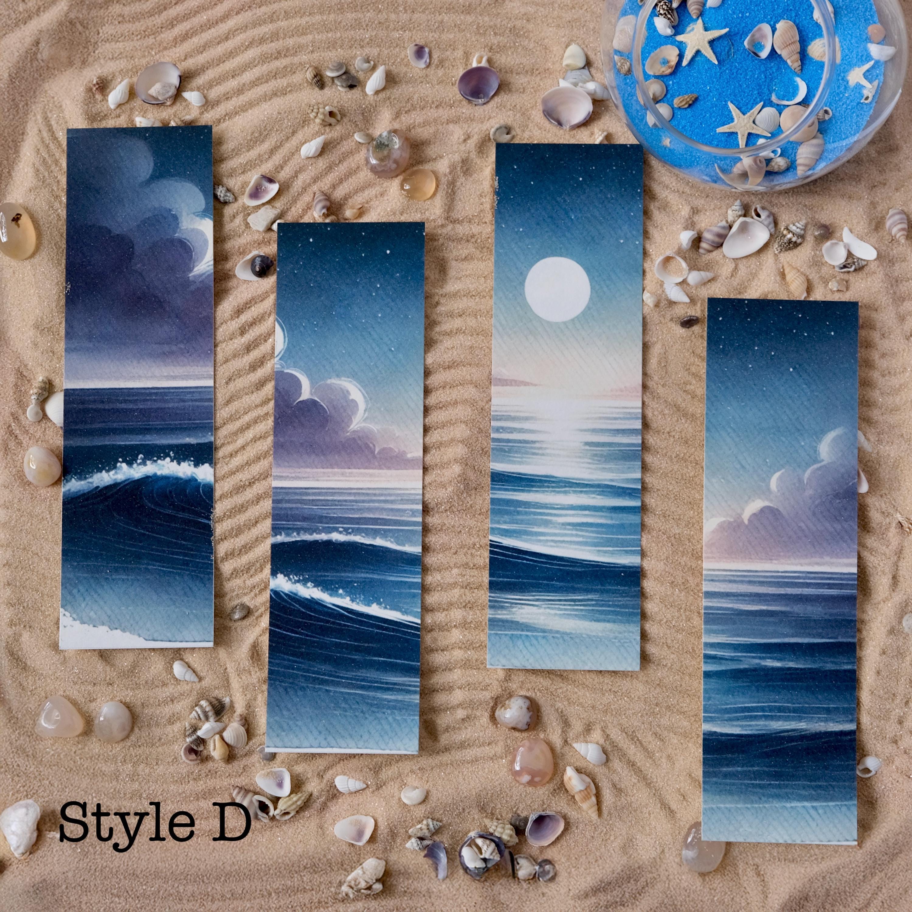 Living in Ocean Bookmark Set, Book Lover Gift, Nature Lover Gift ...