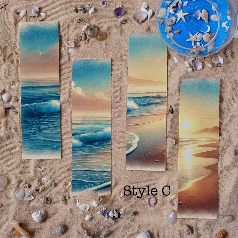 Living in Ocean Bookmark Set, Book Lover Gift, Nature Lover Gift ...