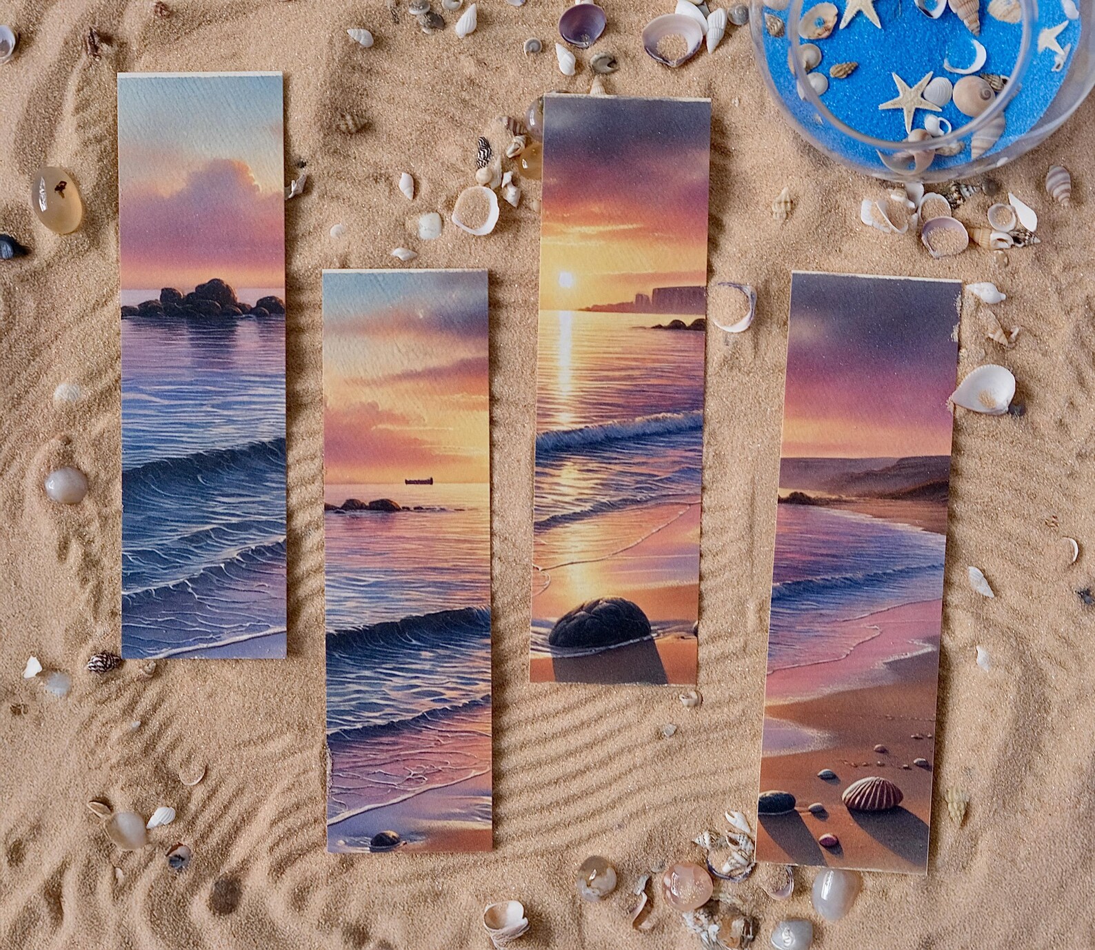 Living in Ocean Bookmark Set, Book Lover Gift, Nature Lover Gift ...