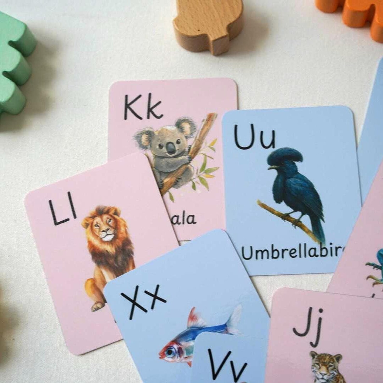 Animal Alphabet Cards, Montessori Cards, Animal Flashcards, Homeschool ...