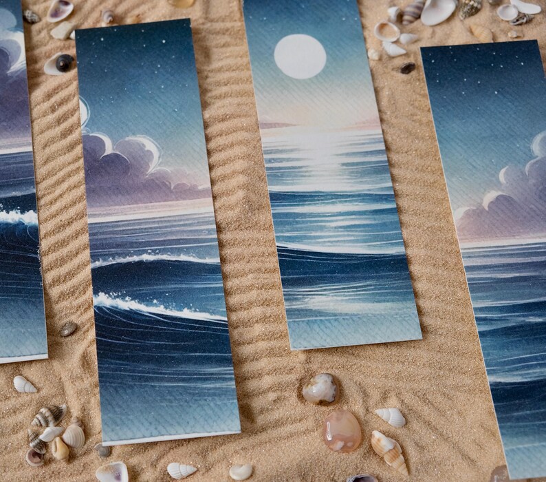 Living in Ocean Bookmark Set, Book Lover Gift, Nature Lover Gift ...