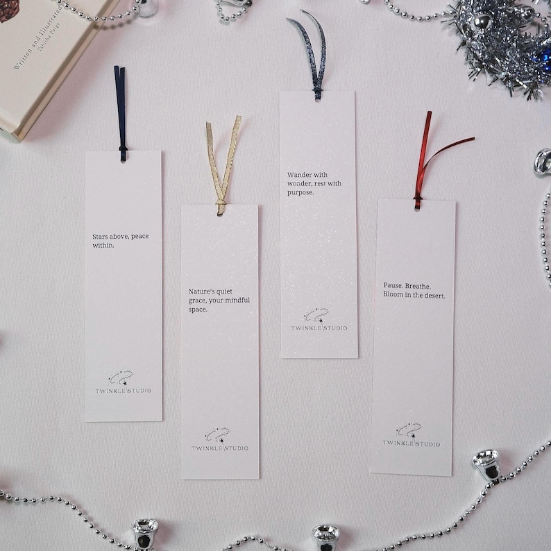 Living in Nature Bookmark Set, Book Lover Gift, Christmas Gift, Nature ...