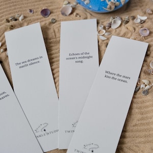 Living in Ocean Bookmark Set, Book Lover Gift, Nature Lover Gift ...