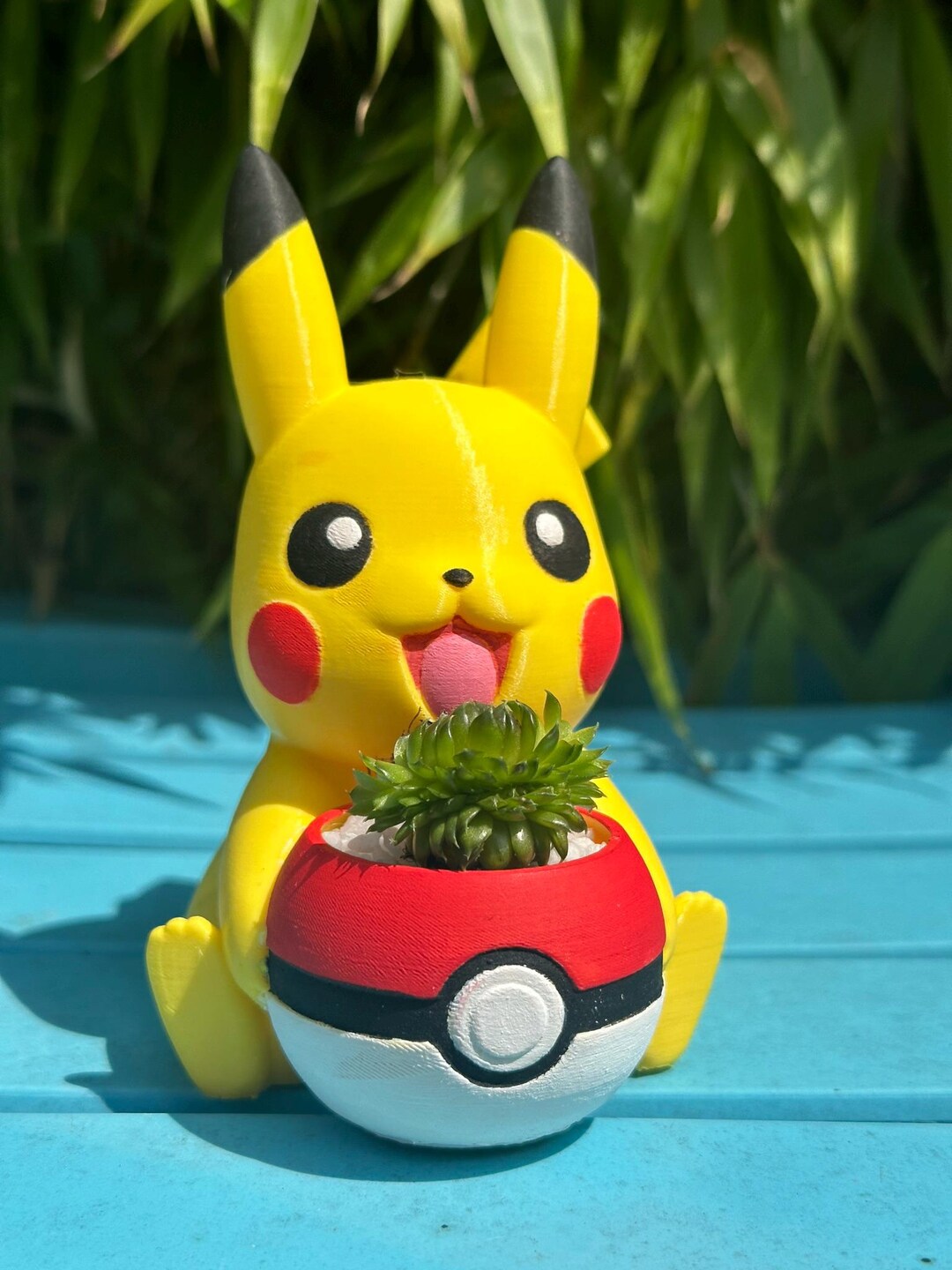 Pikachu Flower Pot With Its Pokeball - Etsy