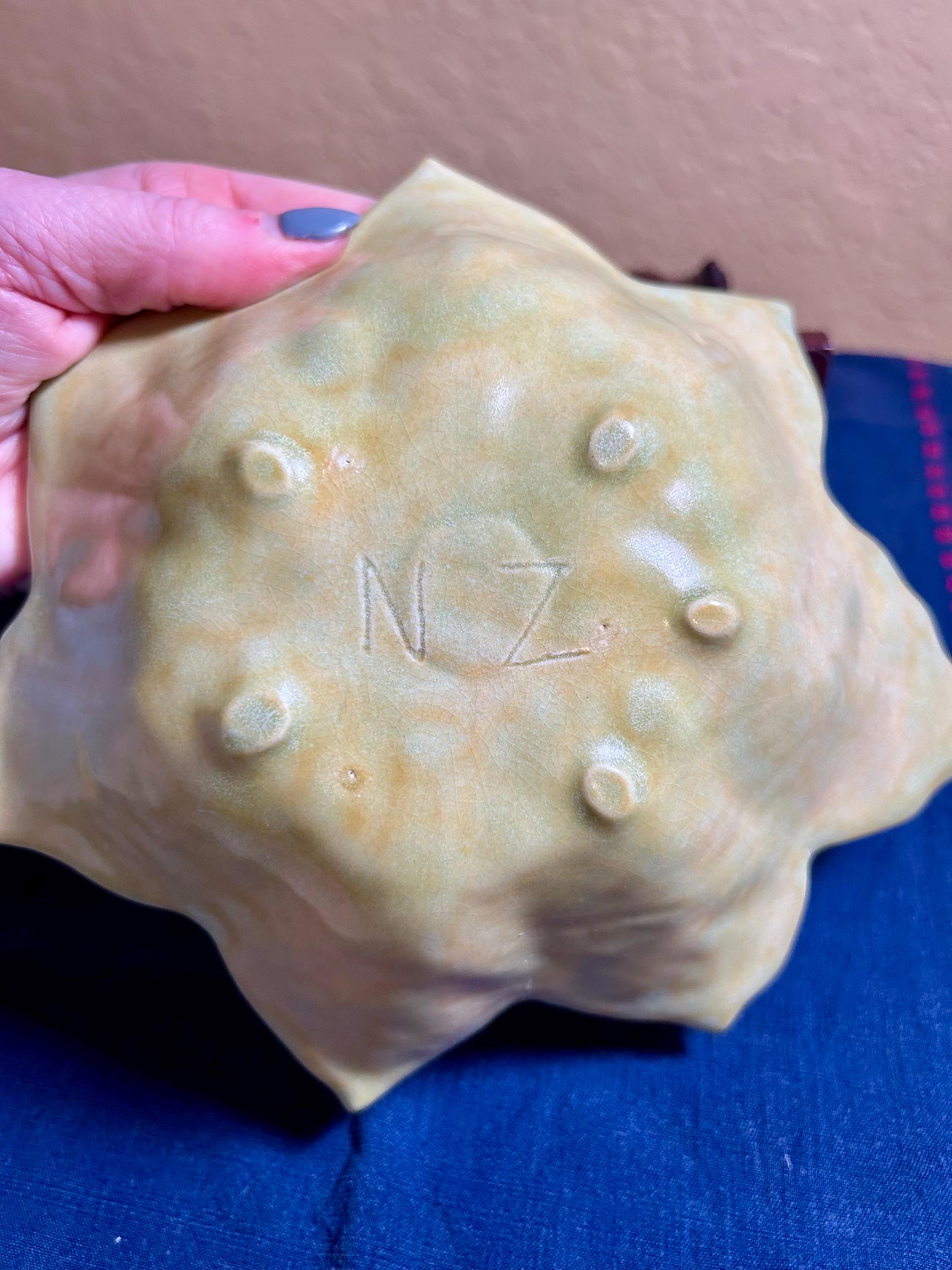 Vintage Studio Pottery Leaf Bowl - Etsy