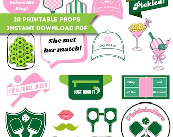 Pickleball Party Props - Photo Booth Props - Etsy