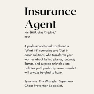 Insurance Agent Definition, Insurance Agent Print, Insurance Agent ...
