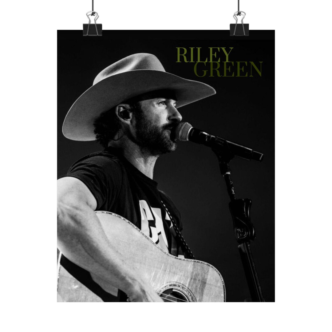 RILEY GREEN POSTER- Stylish Matte Vertical Posters for Music Lovers ...