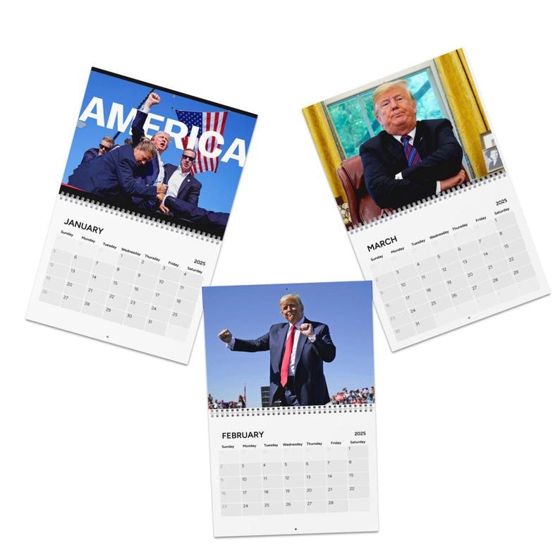 Trump Calendar (2025) - Etsy