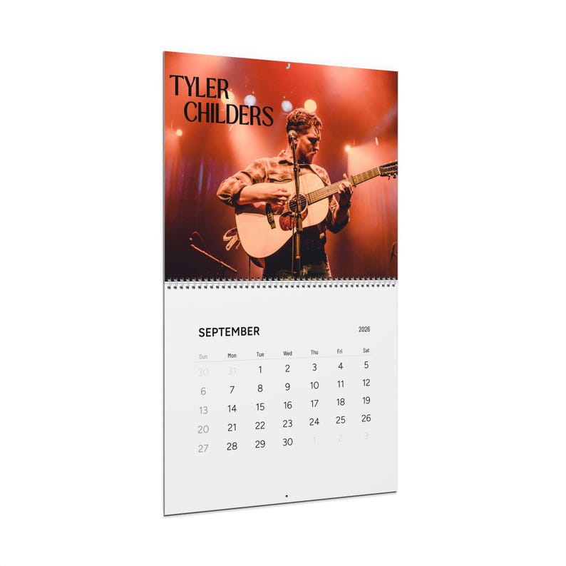 2026 Musician Wall Calendar, Country Music Art, Monthly Planner Decor ...