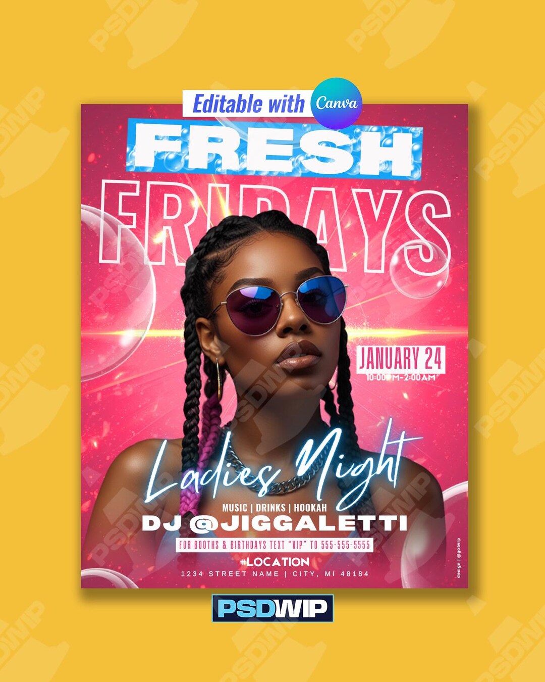 Editable Party Club | Event Flyer Template | TGIF | Ladies Night ...