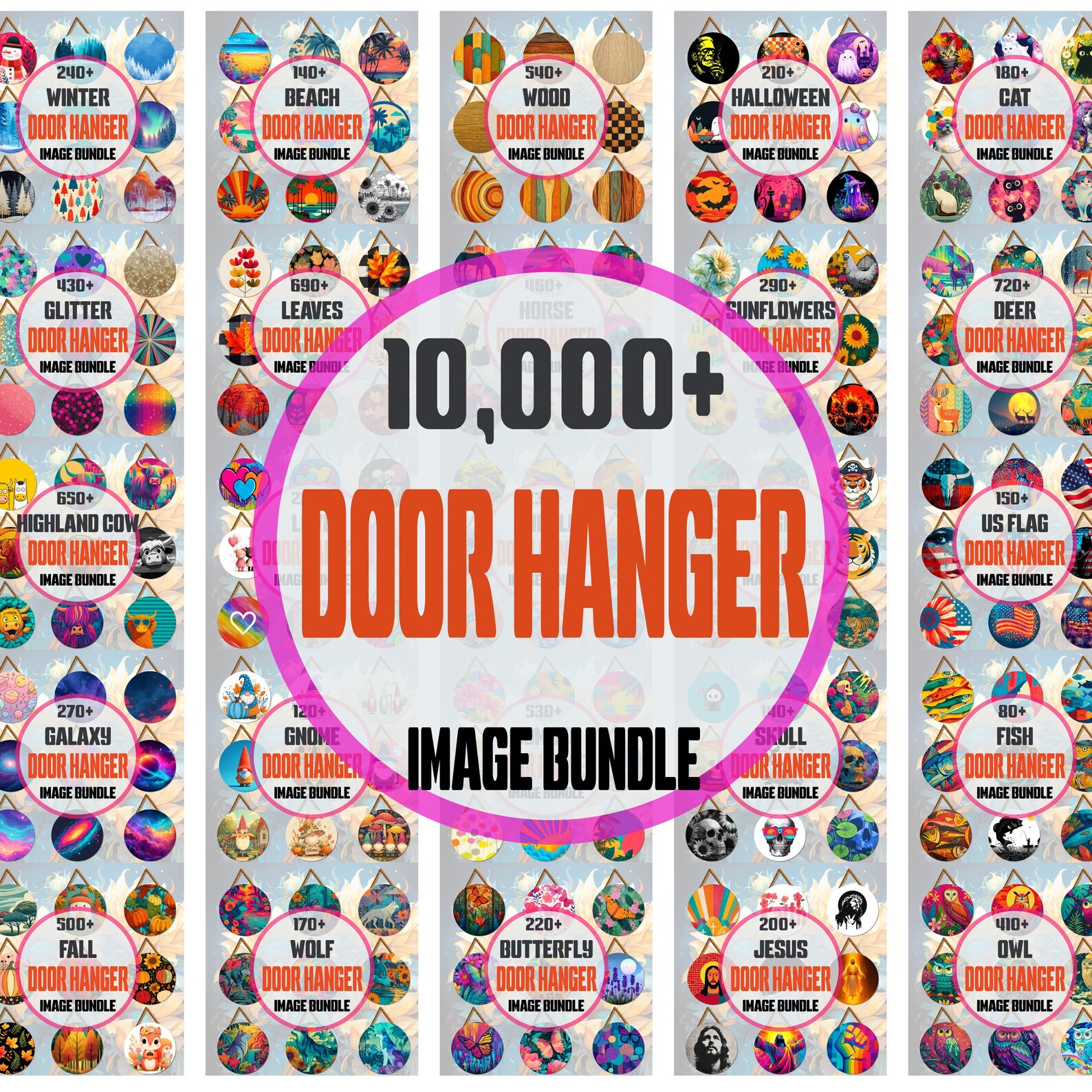 10000 Maga Door Hanger Design Bundle, Door Sign Design PNG, Sublimation ...