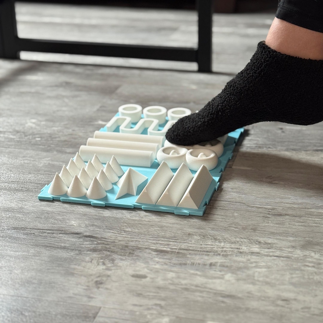 Footsie Tiles – Foot Fidget for Under Desk | Sensory Floor Set for ...