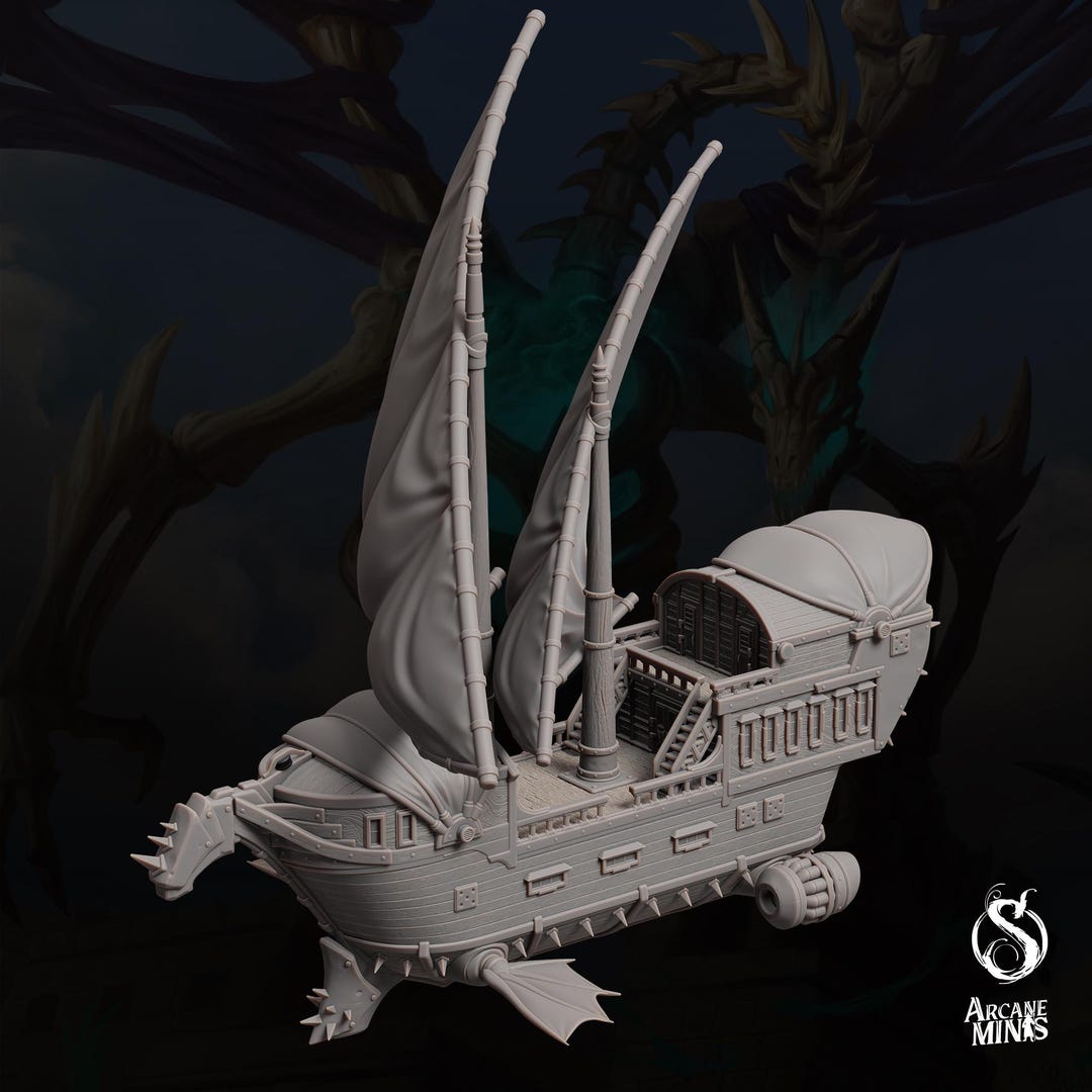 Rickonolite Dirigible Sharp Blimp | Massive Airship With Playable ...