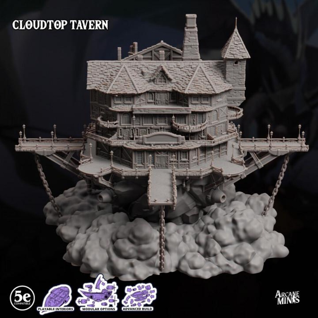 Cloudtop Tavern | Massive Airship With Playable Interior and Exterior ...