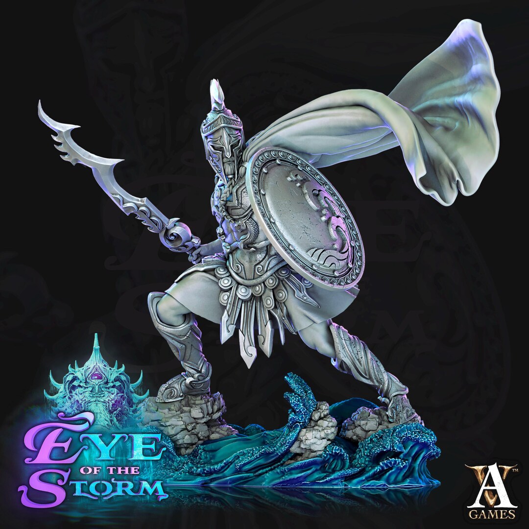 Storm Giant Hoplite | Greek Storm Miniature | Archvillain Games | Eye ...
