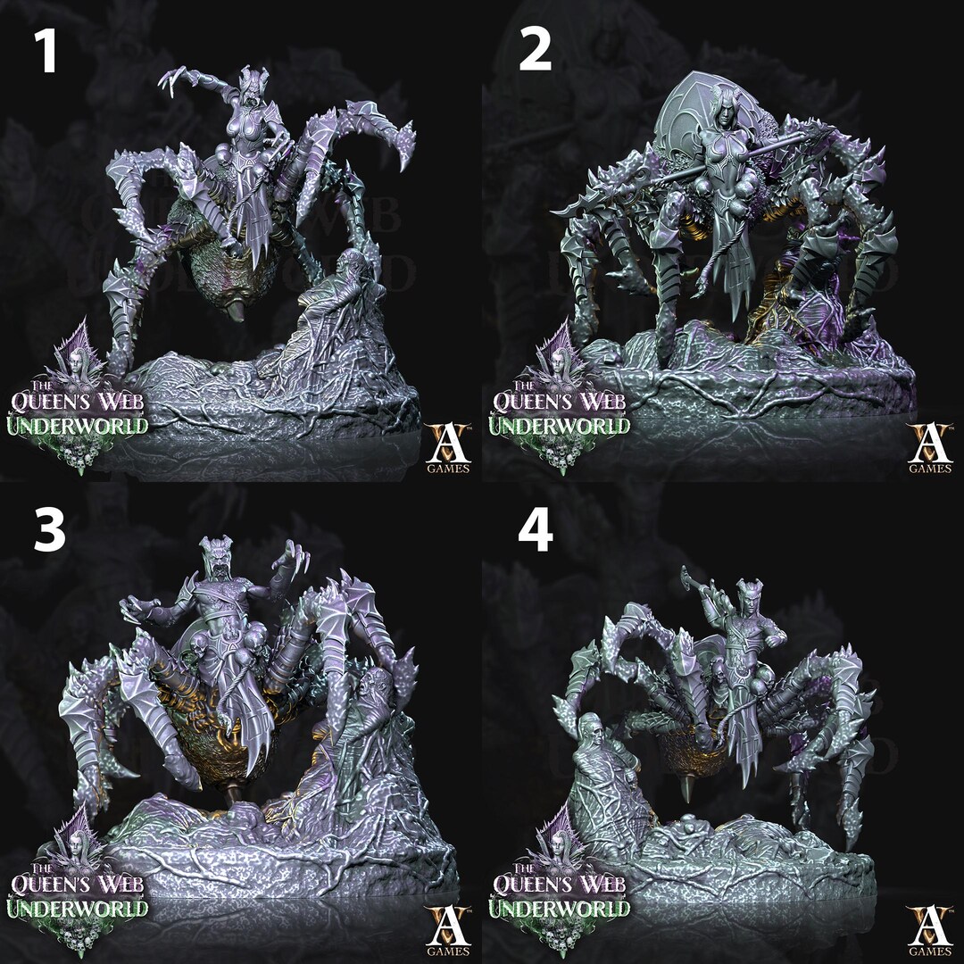 Arachnis | Underdark Creature Miniature | Archvillain Games | Queens ...
