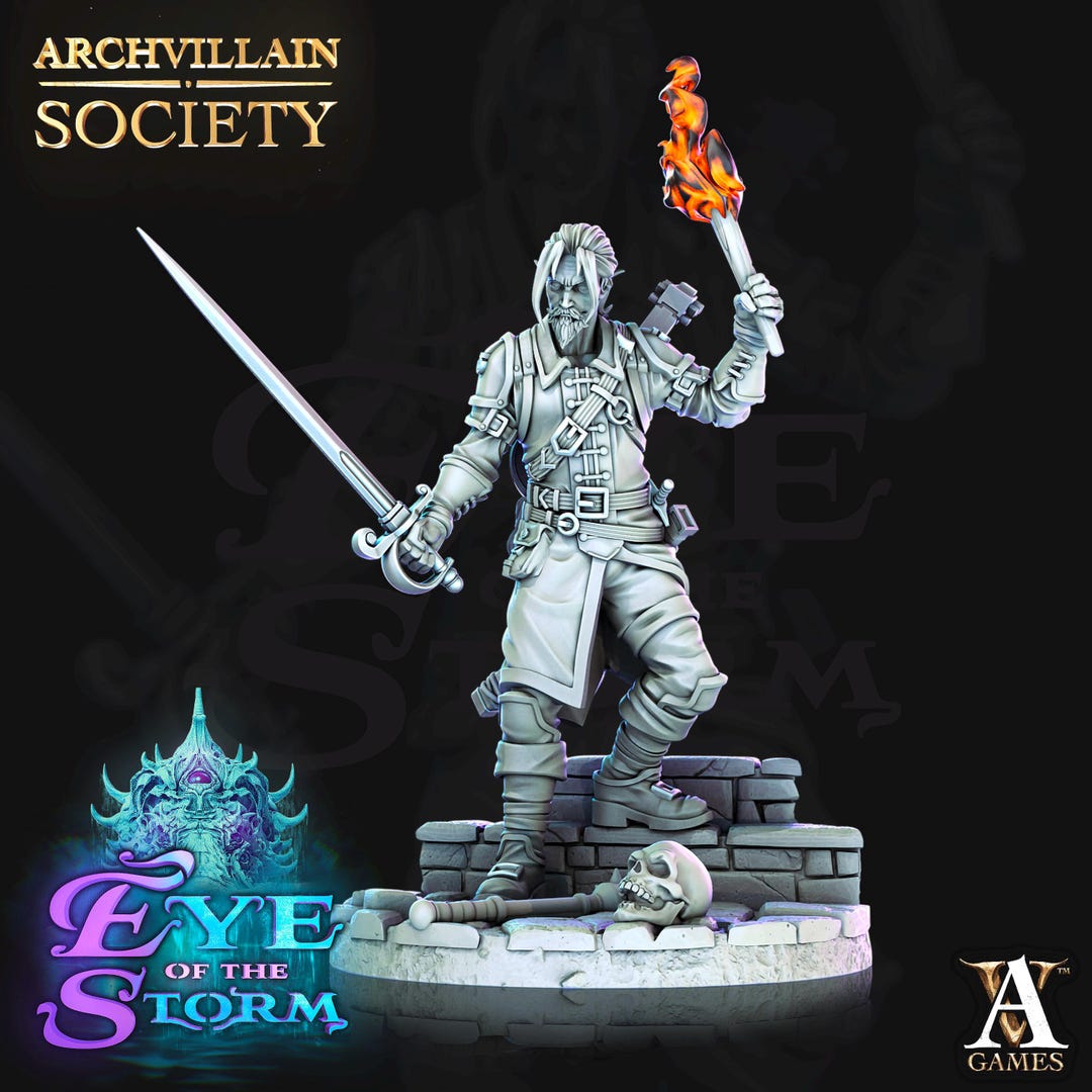 Eliott - Tomb Explorer | Male Rogue Miniature | Archvillain Games | Eye ...
